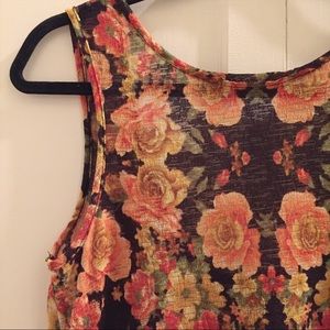 Nordstrom | Tops | Nordstromhip Black Floral High Low Tank Top | Poshmark